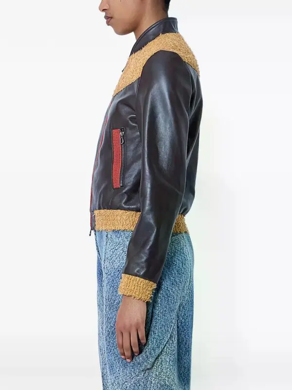 KIKO KOSTADINOV Zip-up Leather Jacket