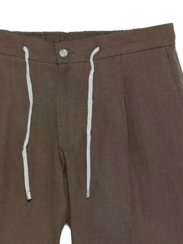 BARBA NAPOLI Drawstring-waist Pleated Shorts