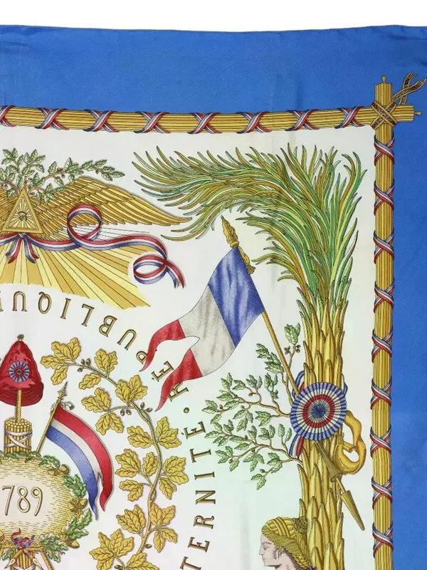 Hermès 2000-2020 Republique Francaise Liberte Egalite Fraternite 1789 Silk Scarf Scarves - Multicolour