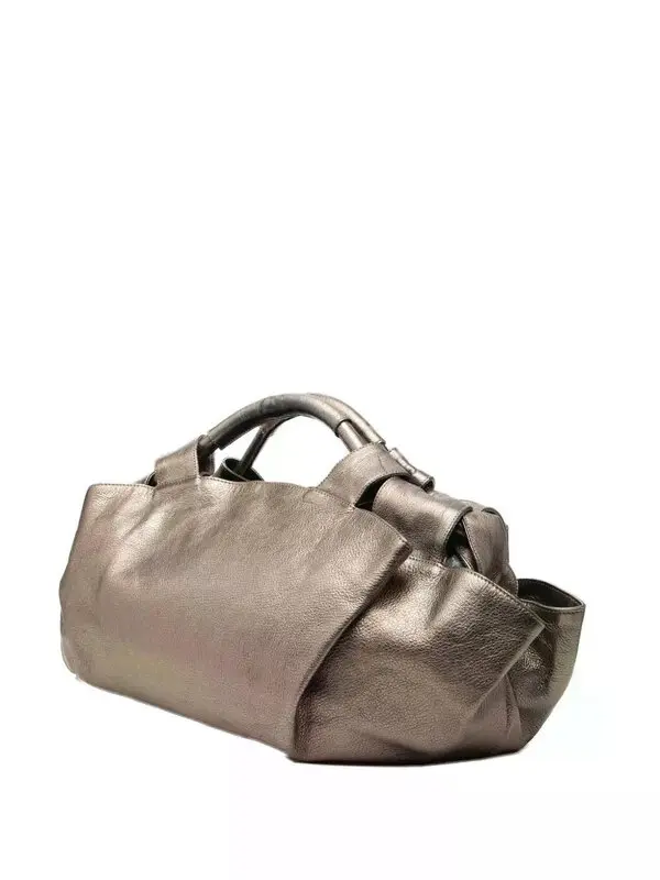 Loewe Metallic Nappa Anagram Hobo Bag - Brown