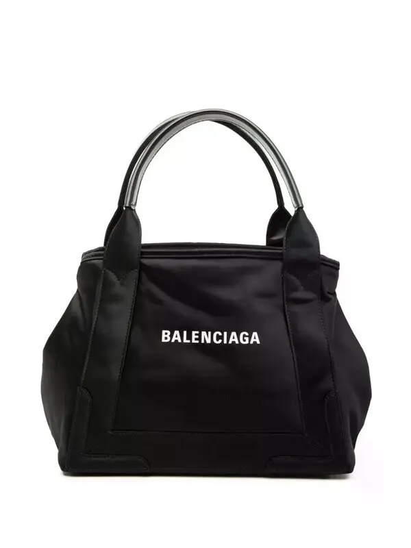 Balenciaga 2010 Nylon Navy Cabas Tote S Satchel