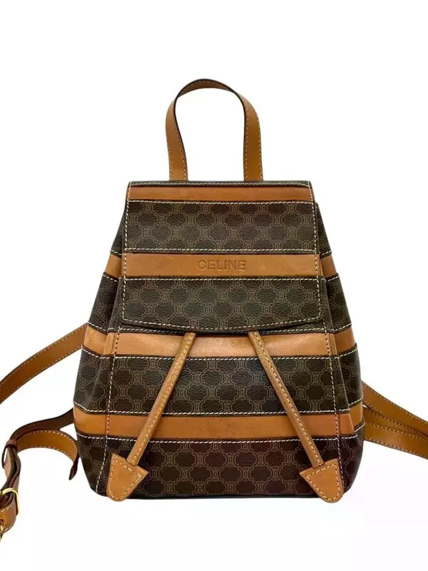 Celine 1995 Macadam Coated Canvas Backpack