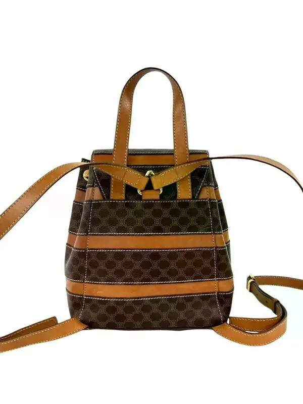 Celine 1995 Macadam Coated Canvas Backpack