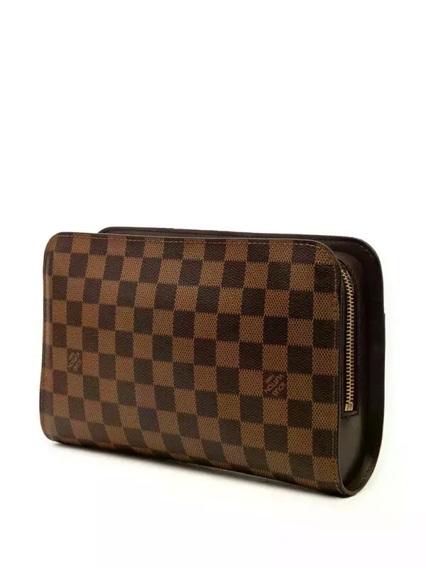 LOUIS VUITTON Damier Ebene Saint Louis Pochette Clutch Bag
