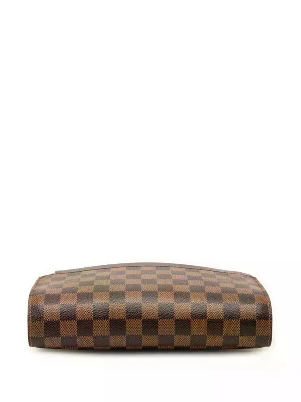 LOUIS VUITTON Damier Ebene Saint Louis Pochette Clutch Bag