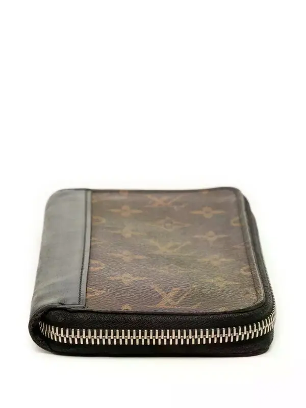 LOUIS VUITTON 2017 Monogram Macassar Vertical Zippy Wallet Long Wallets