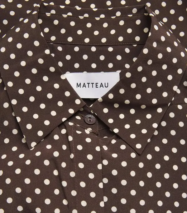 Matteau Silk Polka Dot Shirt
