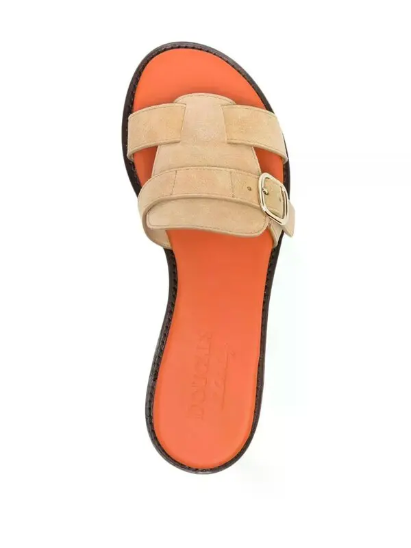 DOUCAL'S Suede Open-toe Slides