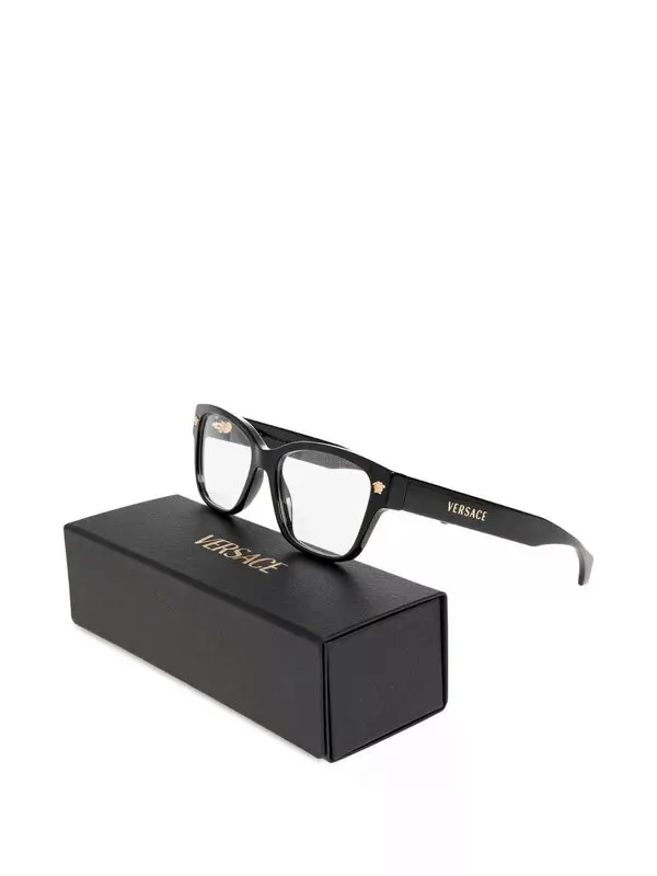 Versace Medusa Plaque Square Frame Glasses