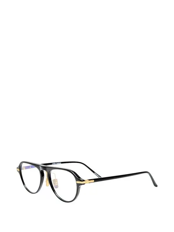 Linda Farrow Aviator Eyeglasses - Black