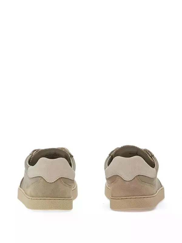 GROUNDIES Panama Suede-panelled Logo-print Sneakers