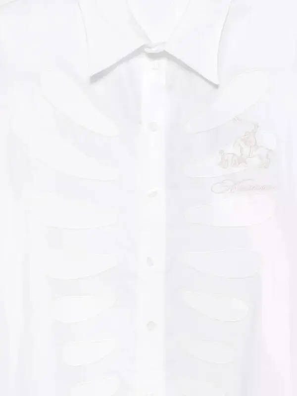 AVAVAV Embroidered Logo-patch Shirt