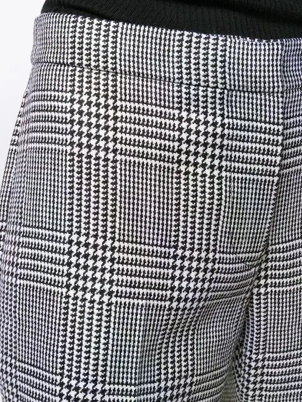 Alexander McQueen Cropped Prince Of Wales Check Trousers