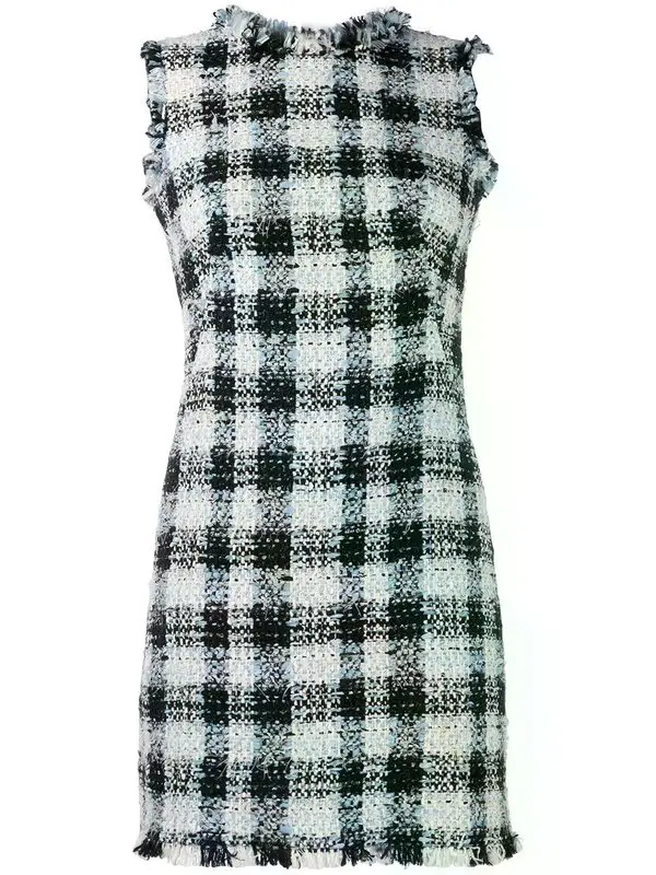 Alexander McQueen Bouclé Tweed Mini Dress