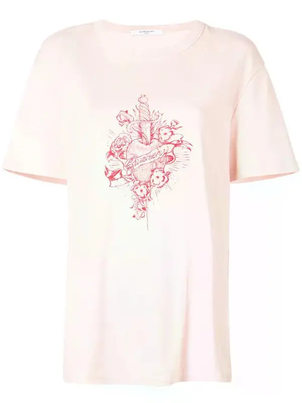 Givenchy Graphic Print T-shirt - Neutrals