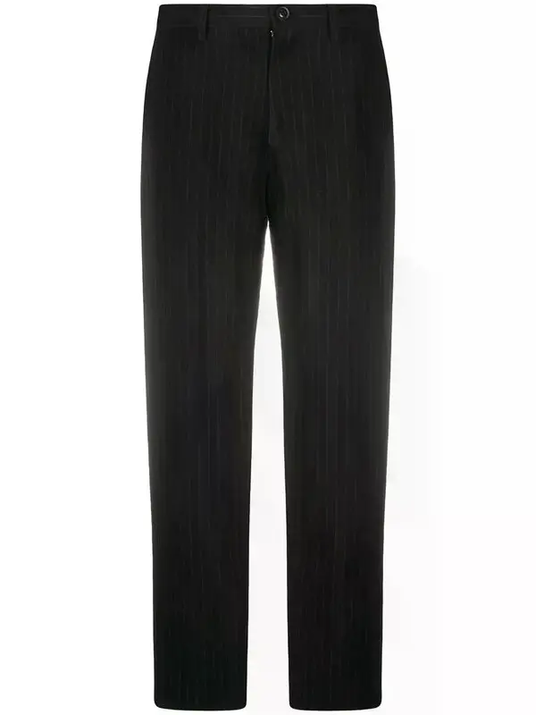 Y’s Pinstripe Straight Leg Trousers