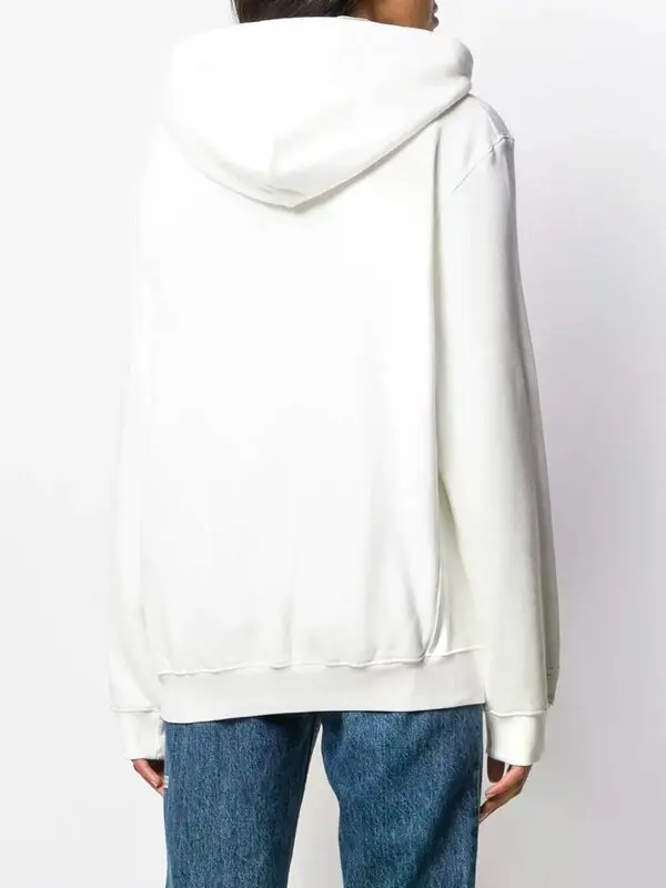 Heron Preston Cotton Graphic Print Hoodie - White