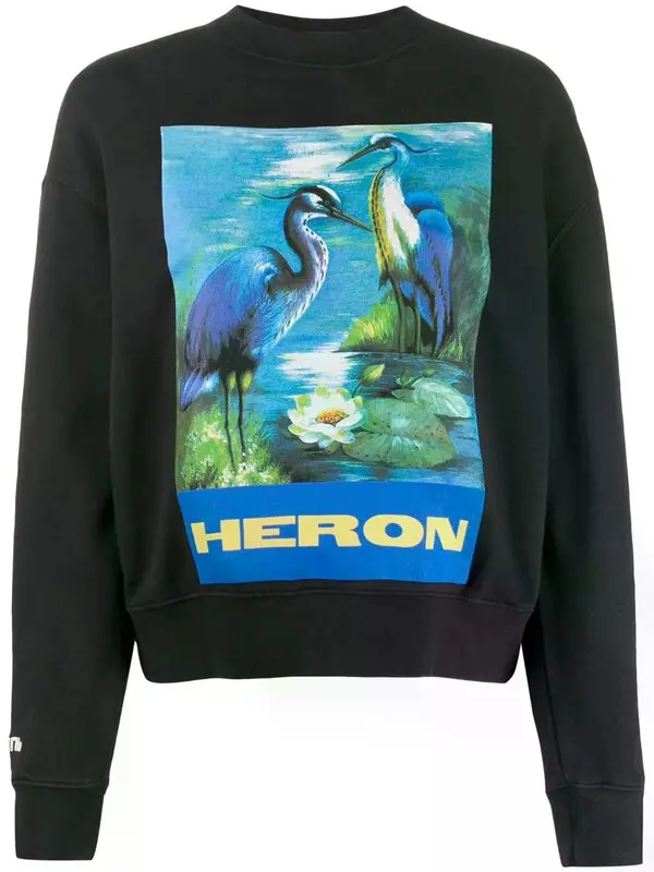 Heron Preston Graphic Print Sweatshirt - Black