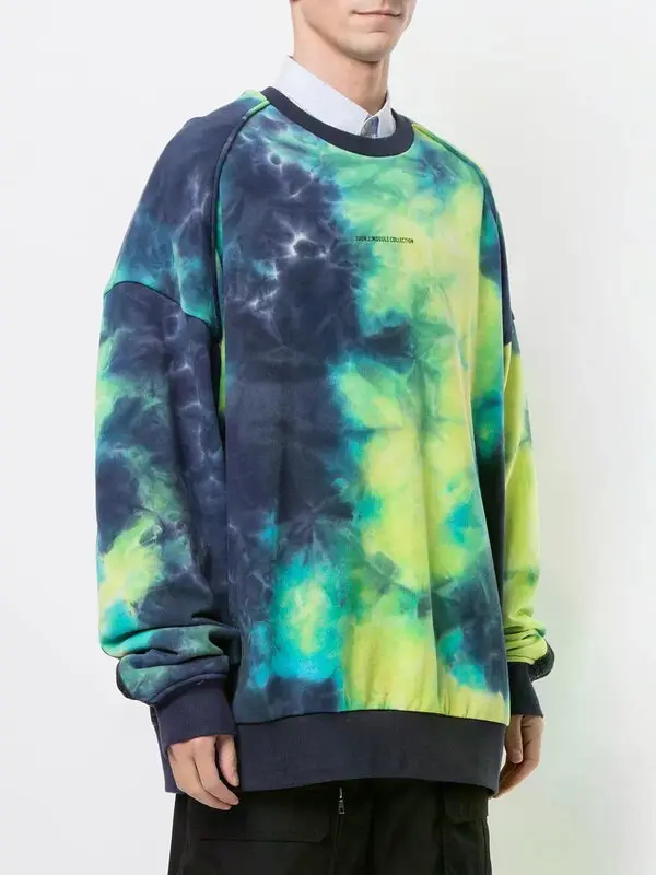 JUUN.J Oversized Tie-dye Print Sweatshirt