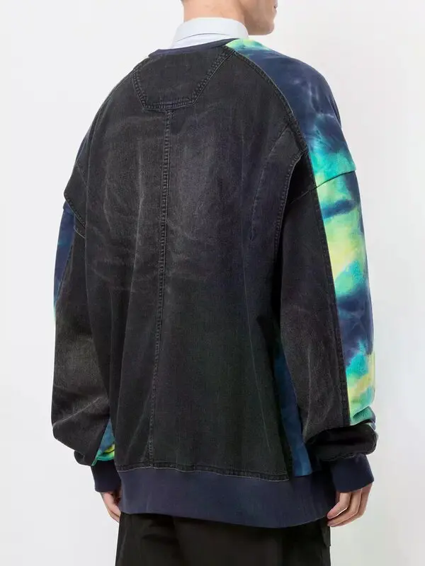 JUUN.J Oversized Tie-dye Print Sweatshirt