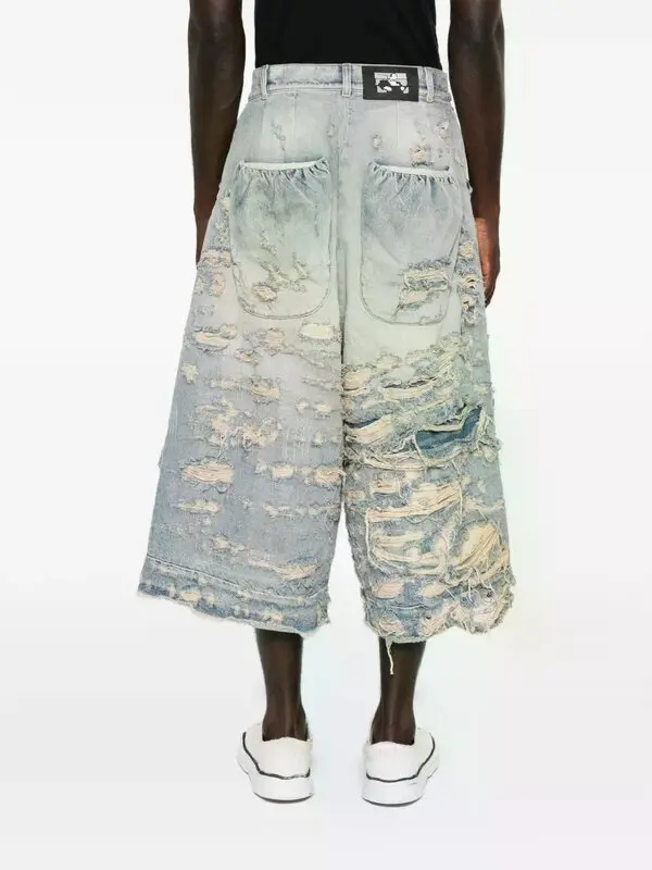 RIVINGTON ROI REBIS Distressed Panelled Jeans