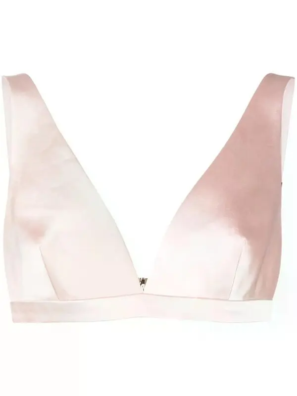 Givenchy V-neck Bralette Top - Pink