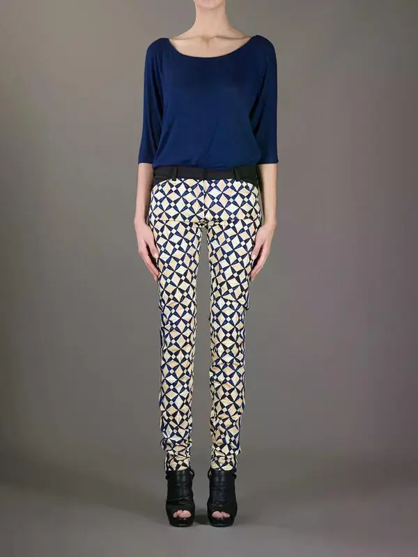 Balenciaga Geometric Print Jeggings