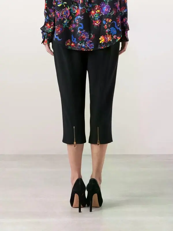 Alexander McQueen Cropped Trousers With Zip Detail