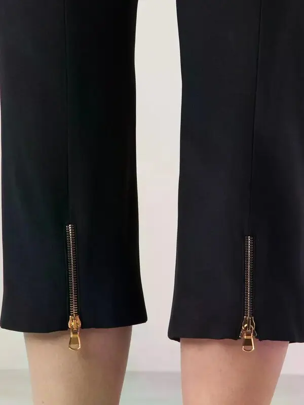 Alexander McQueen Cropped Trousers With Zip Detail