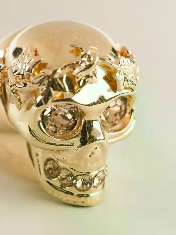 Alexander McQueen Ivy Skull Cocktail Ring
