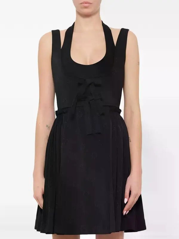 Givenchy Corseted Jersey Dress With A-line Skirt