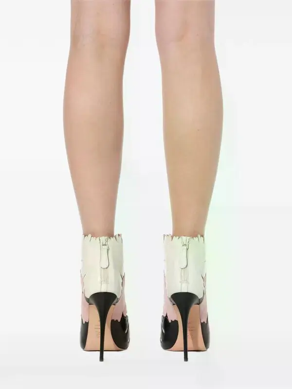 Alexander McQueen Lotus Flower Applique Booties