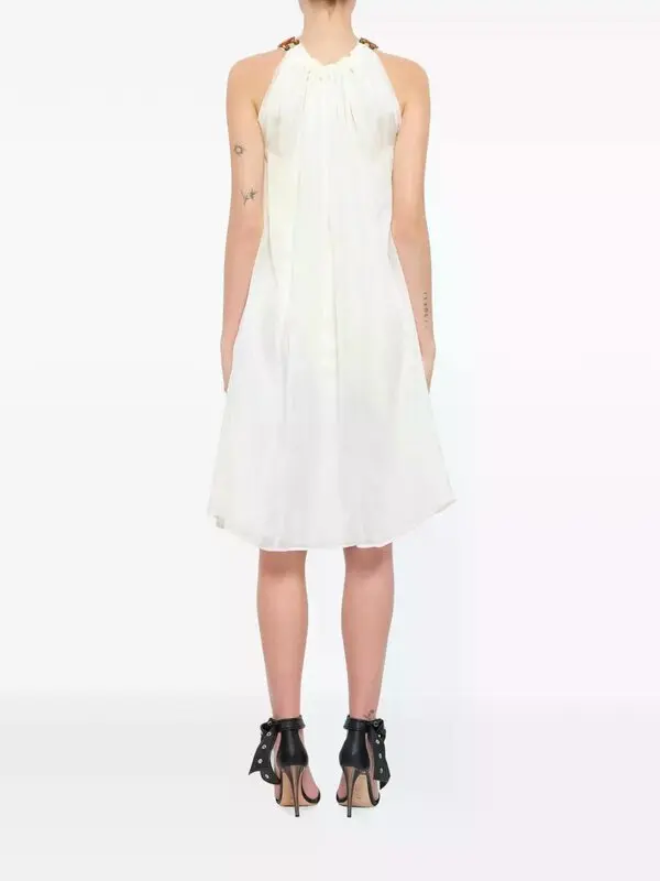LANVIN Embellished Strap Draped Dress