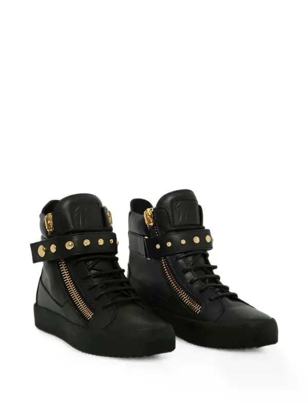 GIUSEPPE ZANOTTI High Top Zip Sneakers