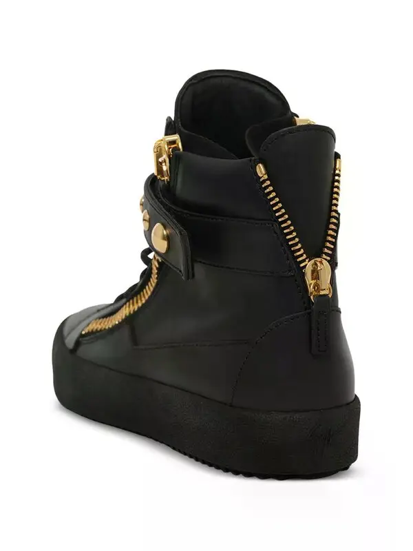 GIUSEPPE ZANOTTI High Top Zip Sneakers