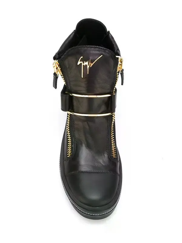 GIUSEPPE ZANOTTI Zip Detail High Top Sneakers