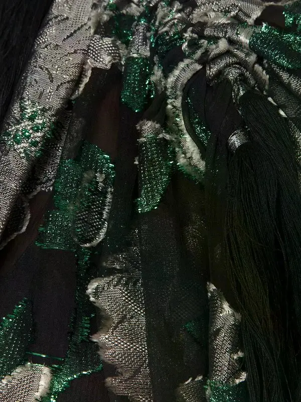 LANVIN Floral Sheer Midi Dress