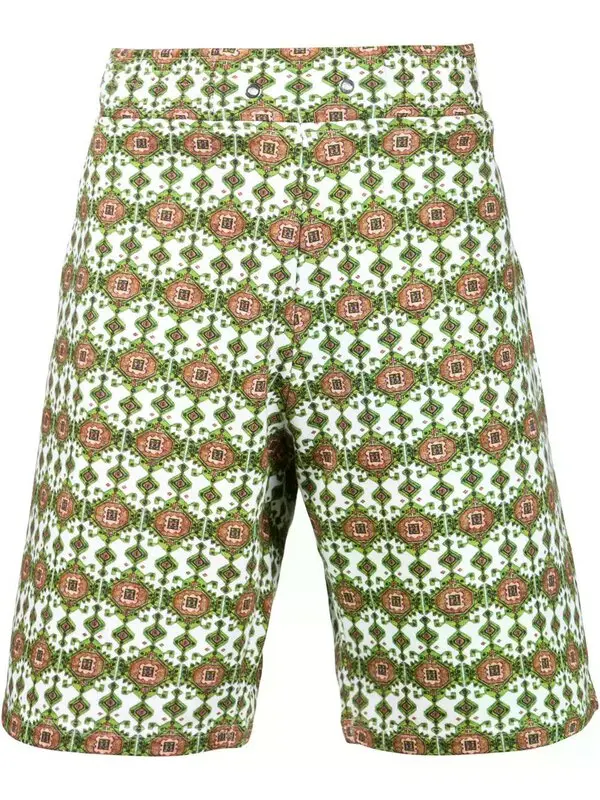 Givenchy Carpet Print Bermuda Shorts - White