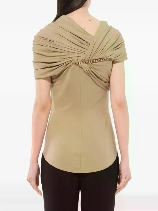 Givenchy Twisted Effect Top With Gold-tone Chain Detail