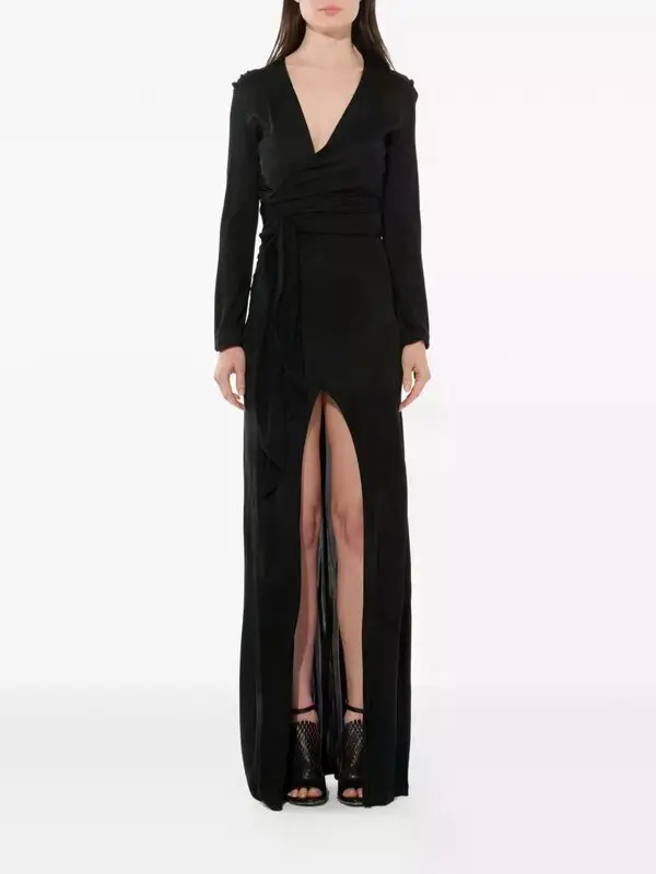 Givenchy Deep V-neck Maxi Dress With Front Slit