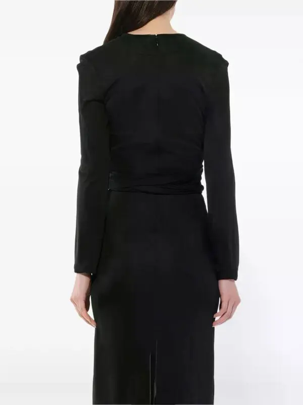 Givenchy Deep V-neck Maxi Dress With Front Slit