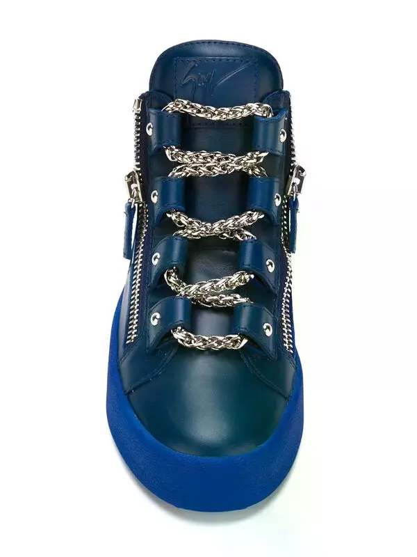 GIUSEPPE ZANOTTI Royce High Top Sneakers With Chain Detail