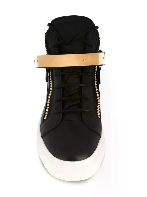 GIUSEPPE ZANOTTI London Mid-top Sneakers - Black