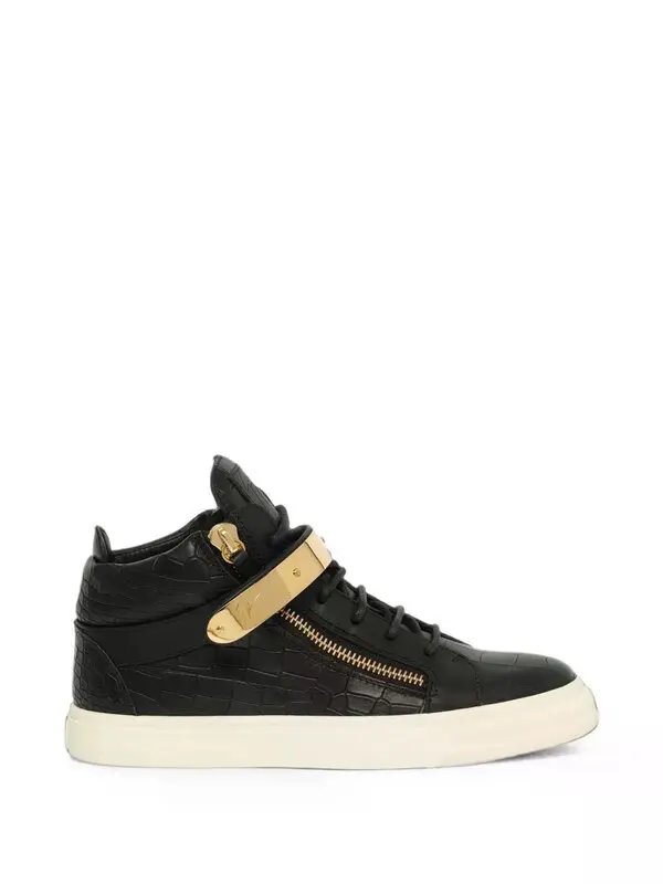 GIUSEPPE ZANOTTI London Mid-top Sneakers - Black