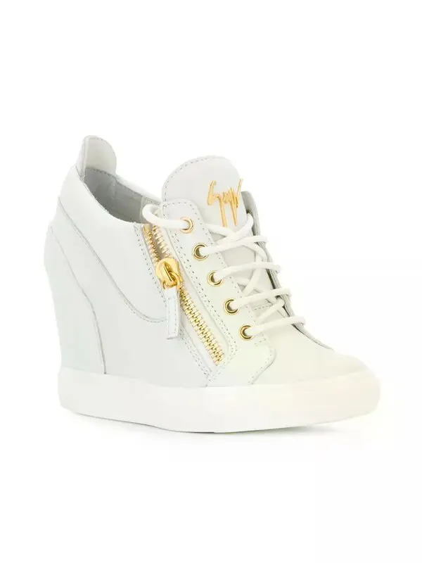 GIUSEPPE ZANOTTI Sonya Wedge Sneakers - White