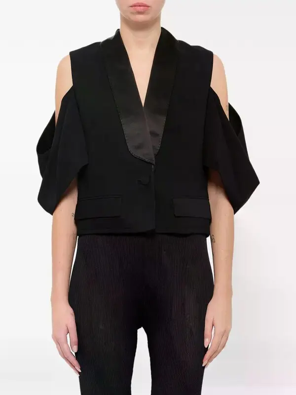 Givenchy Cut-out-detail Cropped Blazer