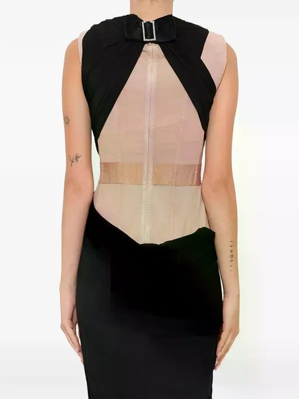 LANVIN Draped Panelled Maxi Dress