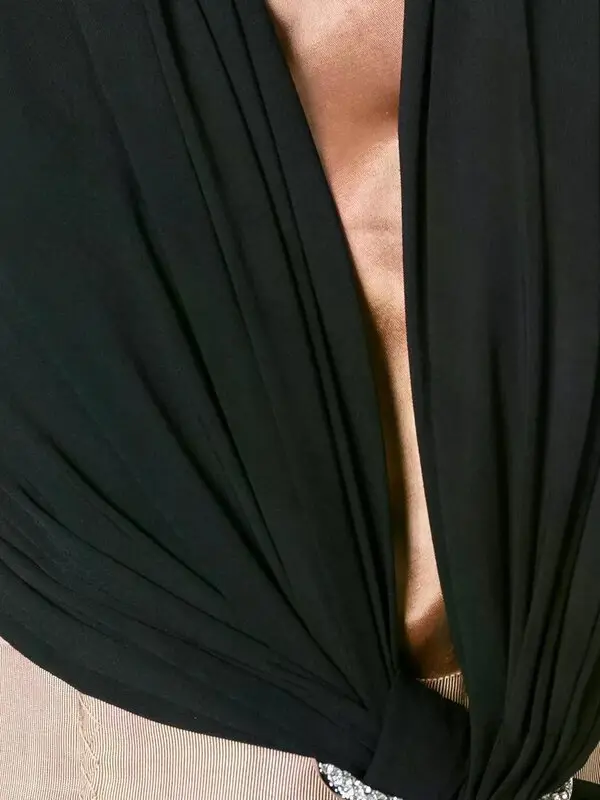 LANVIN Draped Panelled Maxi Dress