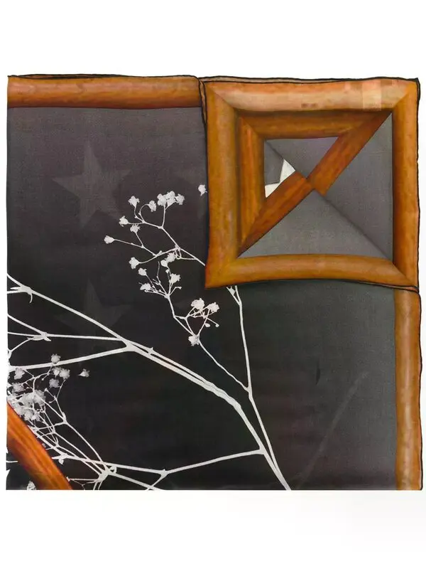 Givenchy Baby's Breath Printed Scarf - Multicolour