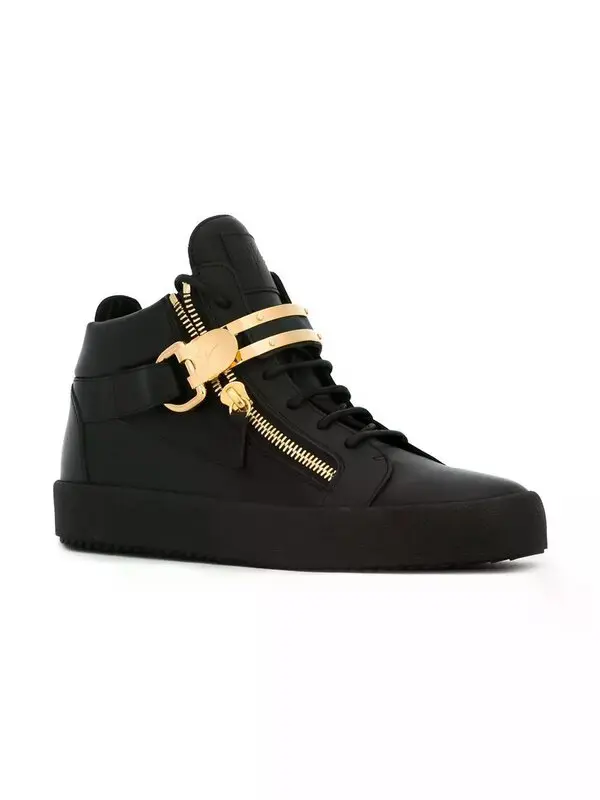 GIUSEPPE ZANOTTI Owen Hi-top Sneakers - Black